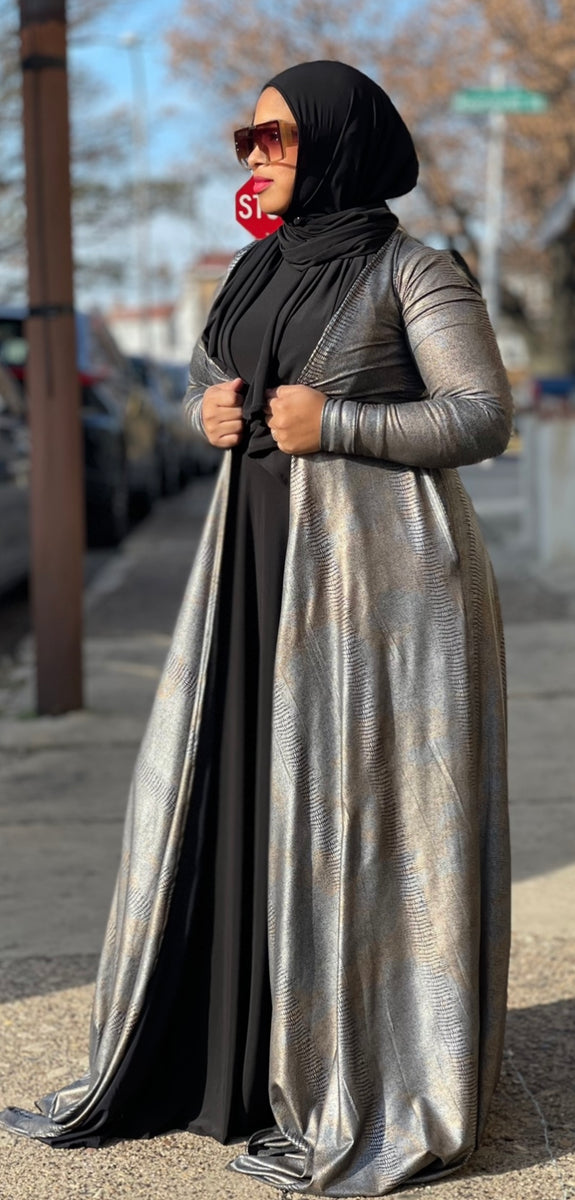 Snake Skin Duster with Pockets – Khadijah's Closet